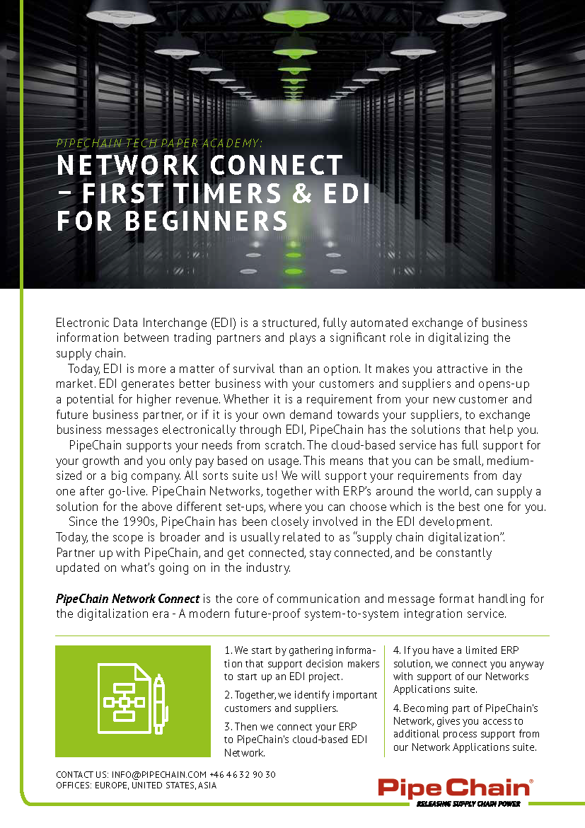 Tech Paper: For beginners - Network Connect | www.pipechain.com